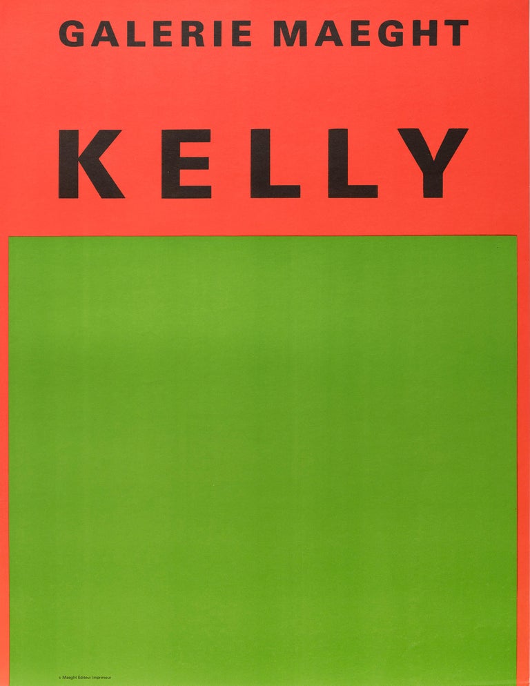 Ellsworth Kelly - Kelly, Galerie Maeght (Red over Green) For Sale at ...