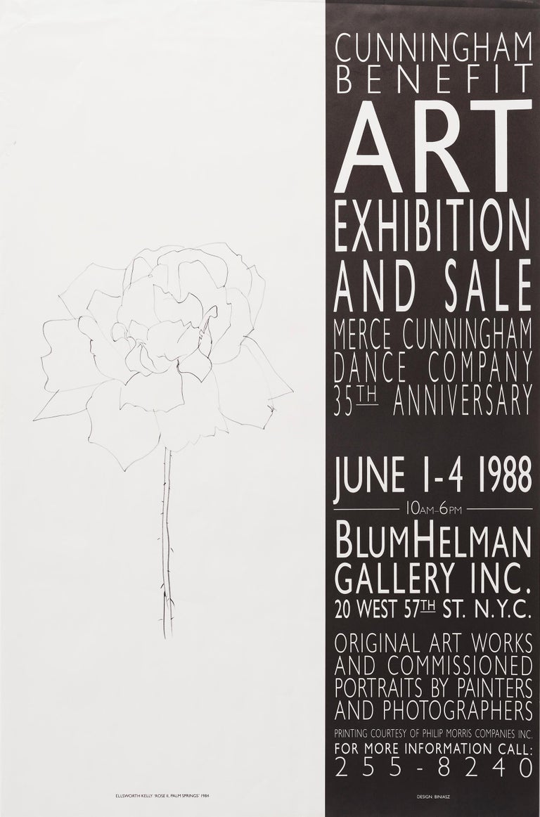 Ellsworth Kelly - Merce Cunningham Benefit (Rose II) For Sale at 1stDibs