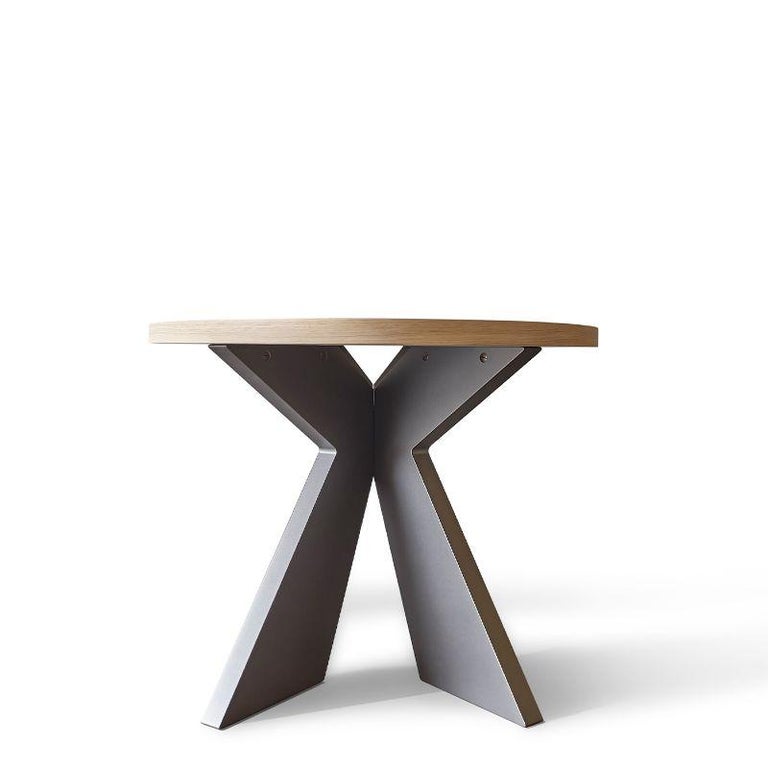 Ellypse Oak Wood Anthracite Dining Table For Sale at 1stDibs ...