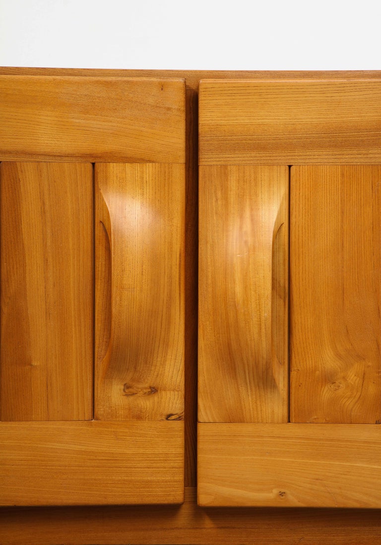 Elm Sideboard by Maison Regain, France, circa 1960s For Sale at 1stDibs