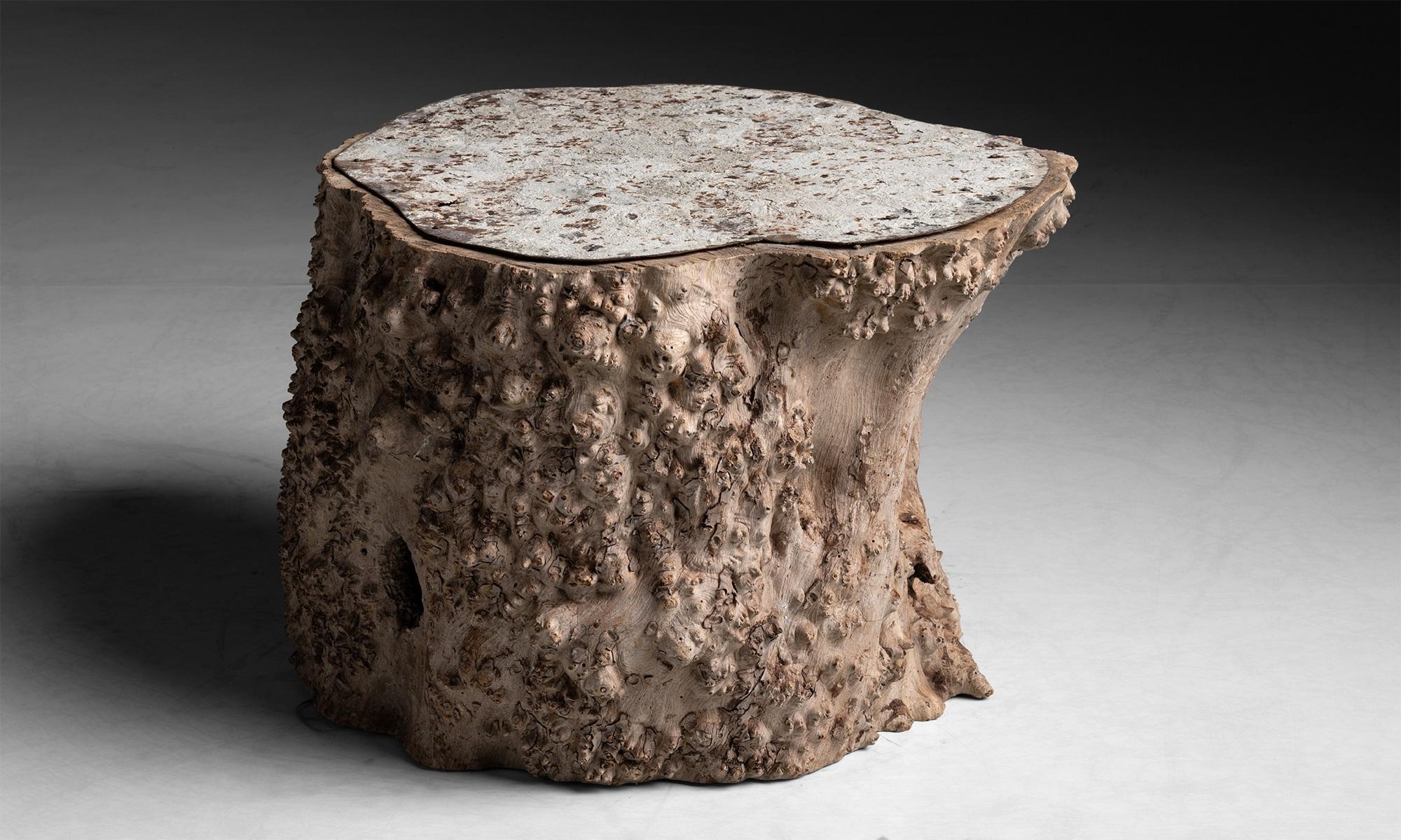 Elm Tree Trunk Side Tables, France circa 1940 For Sale at 1stDibs