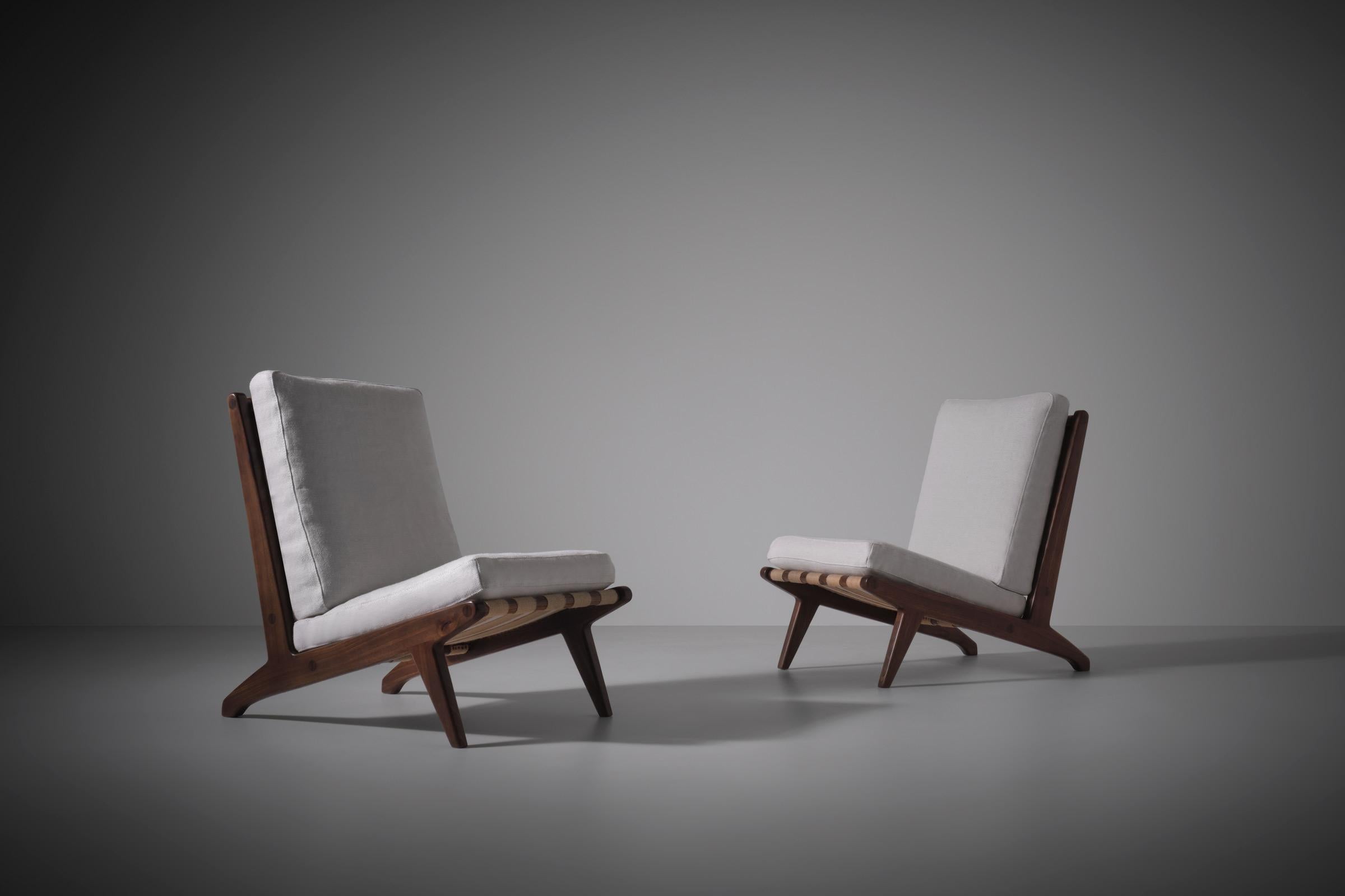 Elm wooden Hunting chairs, 1960s For Sale at 1stDibs