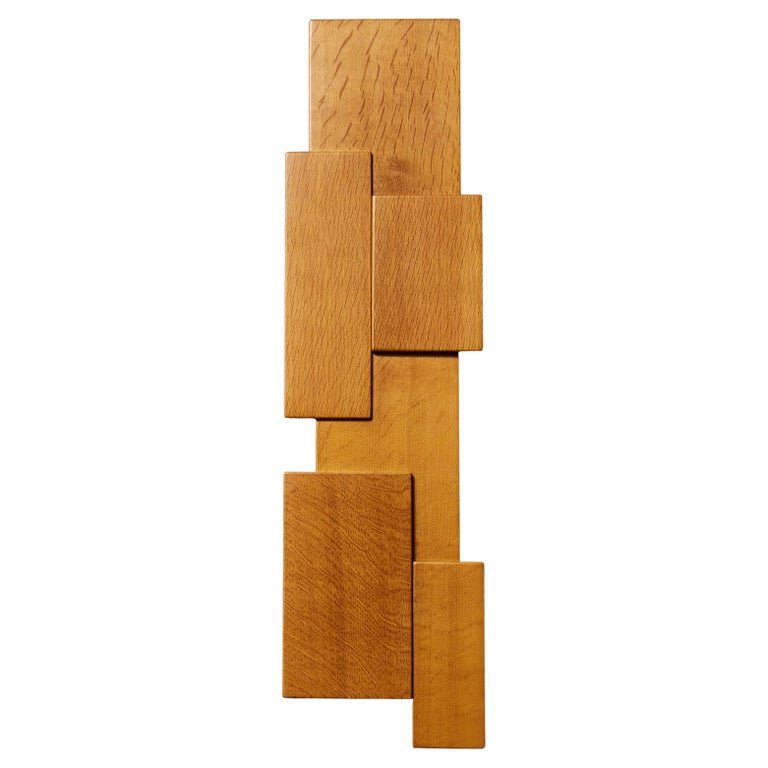 Elongated Teak Wall Scone For Sale at 1stDibs