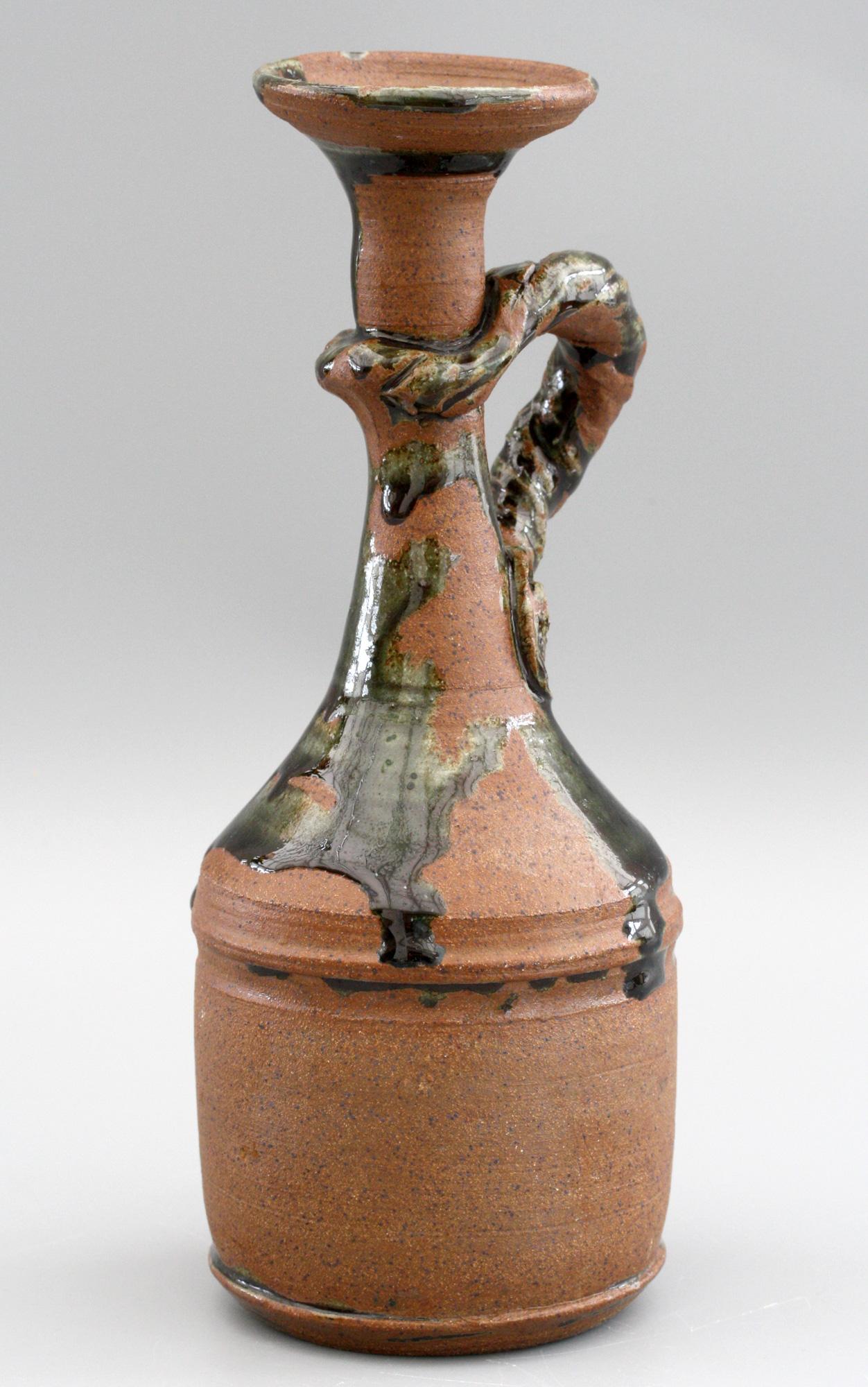 Elsa Benattar Studio Pottery Handled Vase 20th Century at 1stDibs