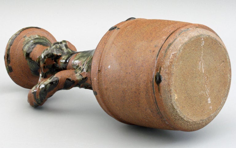 Elsa Benattar Studio Pottery Handled Vase 20th Century at 1stDibs