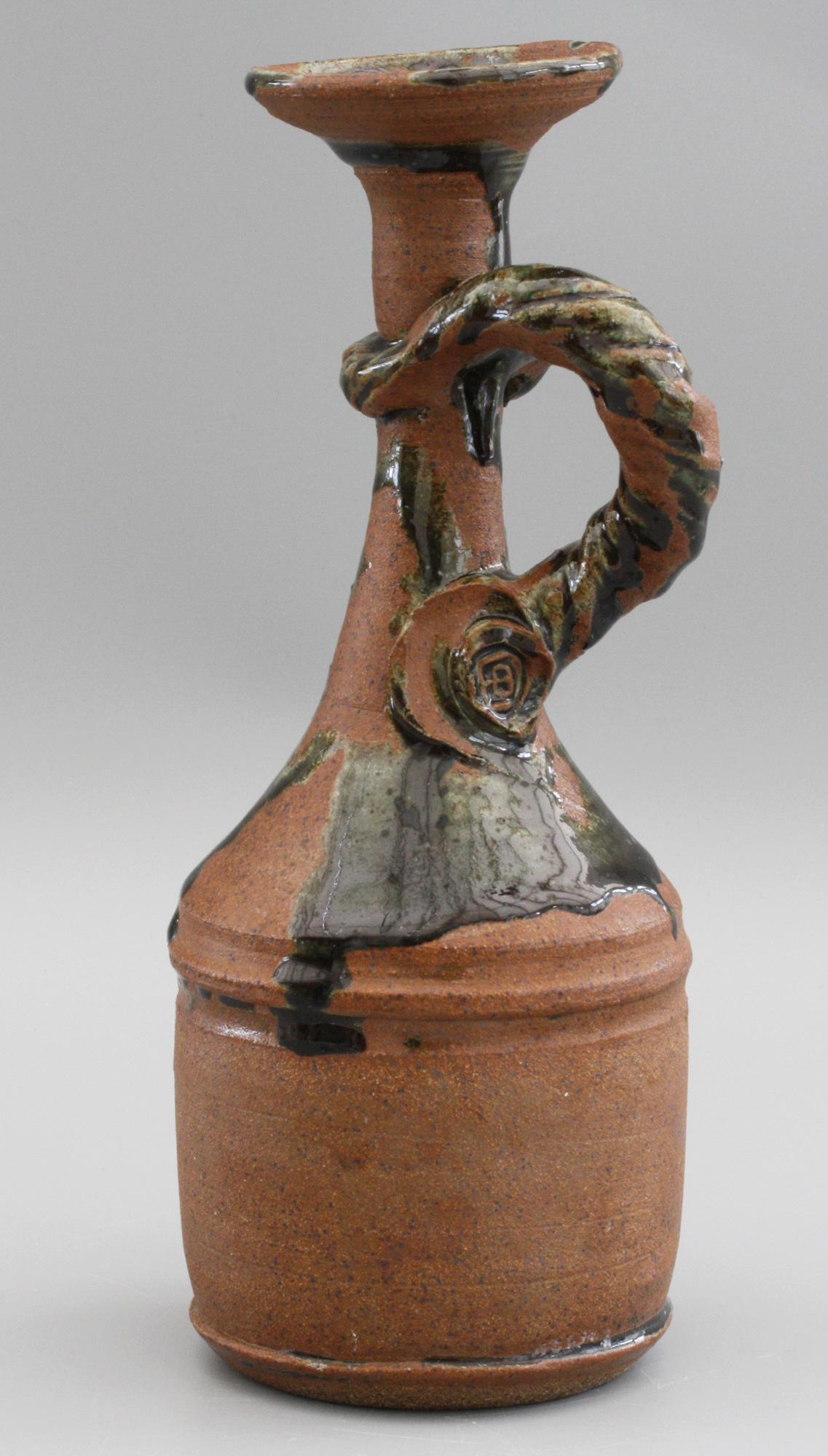 Elsa Benattar Studio Pottery Handled Vase 20th Century at 1stDibs