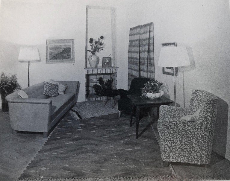 Elsa Gullberg Armchair in Taupe Velvet and Elm, Sweden, Late 1930s For ...