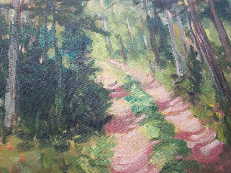 Elsa Merrill, Massey Road, Impressionist Oil Painting, American, circa ...