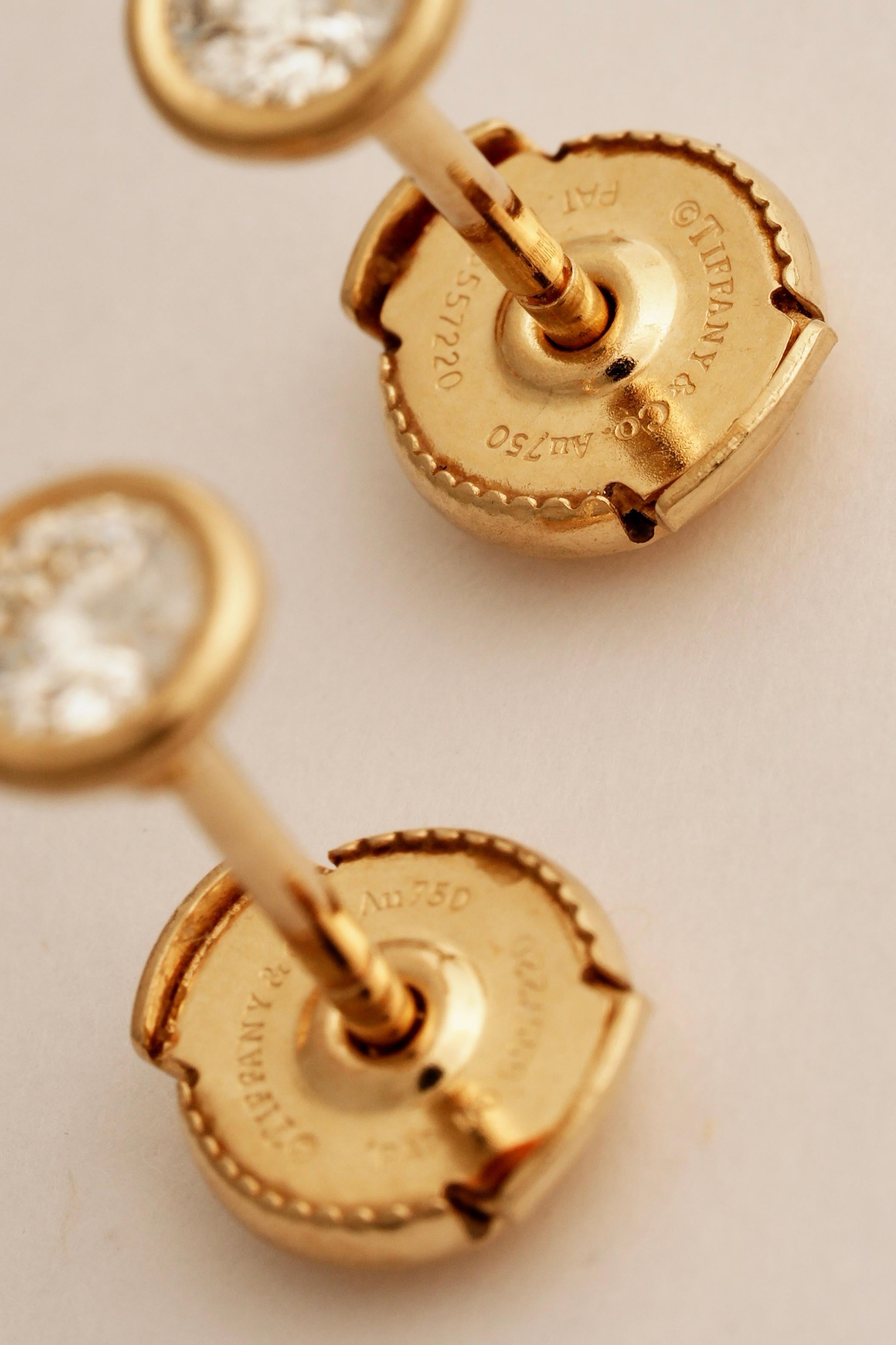 Tiffany and Co, E. Peretti, 18K YGold Tiffany By the Yard 0.46 CT ...