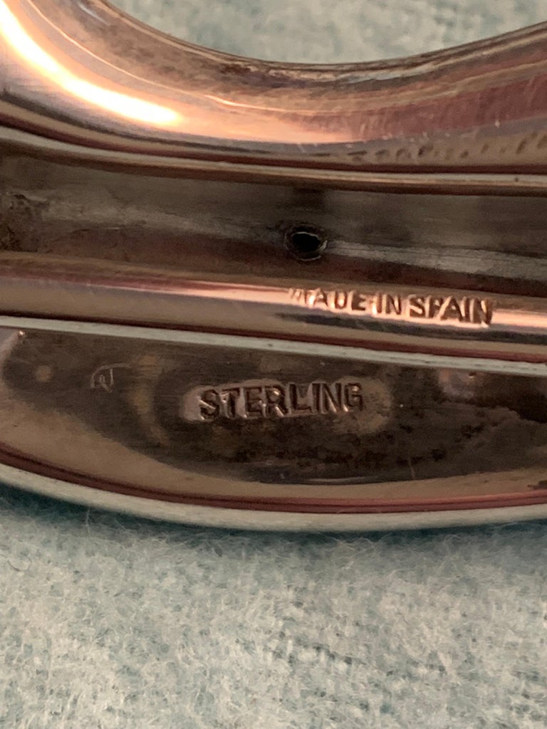 Elsa Peretti Medium Sterling Silver Heart Buckle and Belt with Box and ...