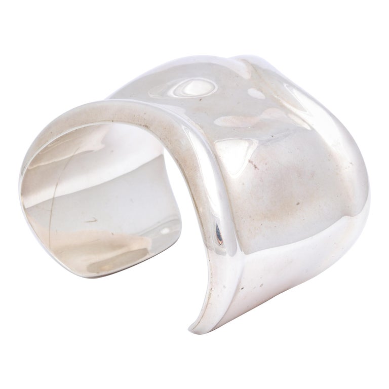 Elsa Peretti Sterling Silver Bone Cuff at 1stDibs