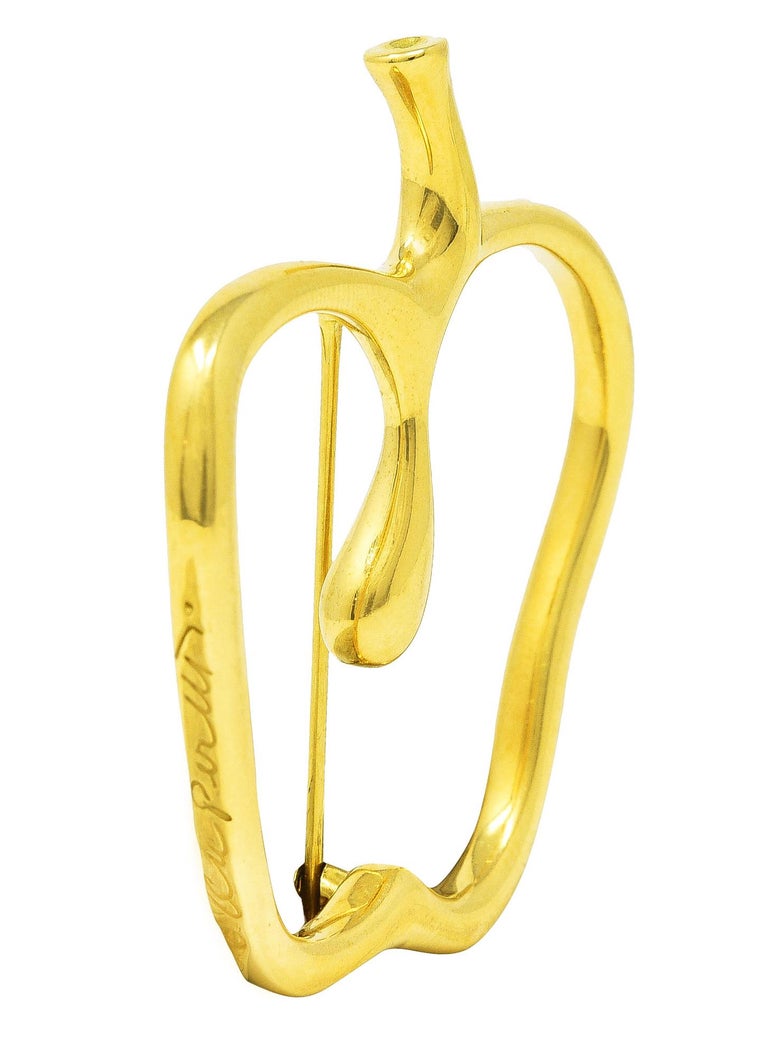 Elsa Peretti Tiffany and Co. Vintage 18 Karat Yellow Gold Big Apple ...