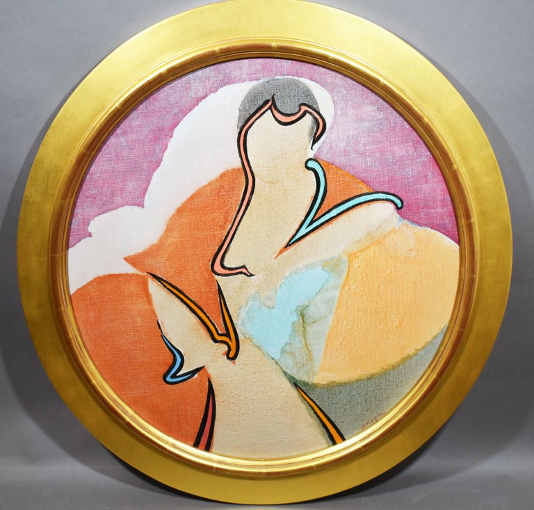 Elsie Driggs - Antique American Female Modernist Abstract Portrait Oil ...