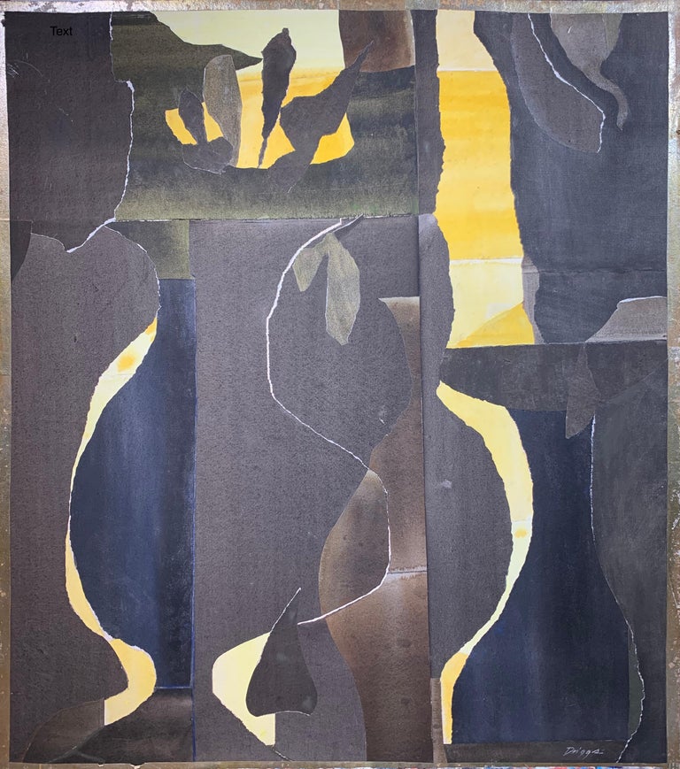 Elsie Driggs - Three Black Vases (abstract expressionist still life ...