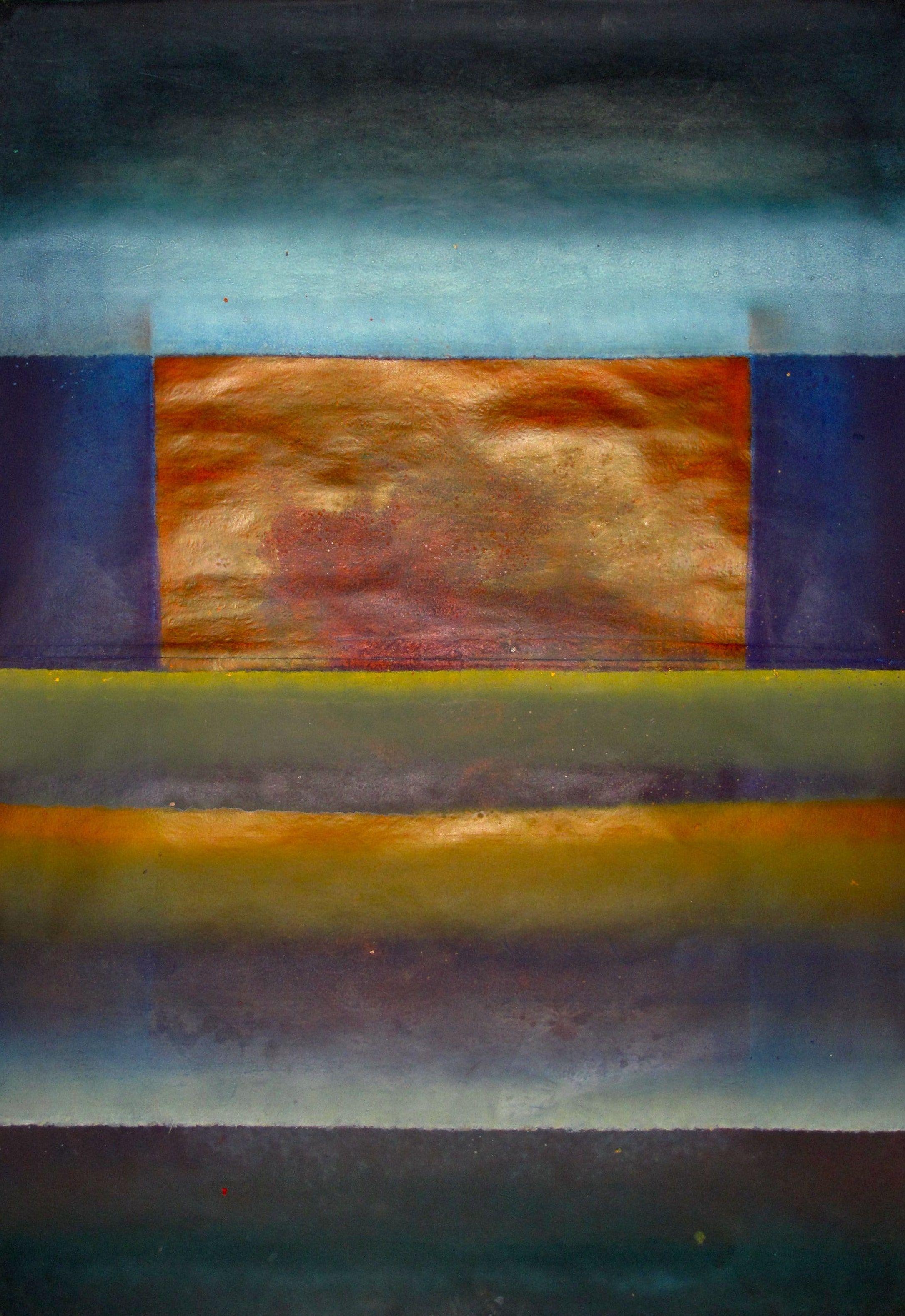 Elvire Ferle - Untitled LIX by Ferle - colorful abstract painting, 6.5 ...