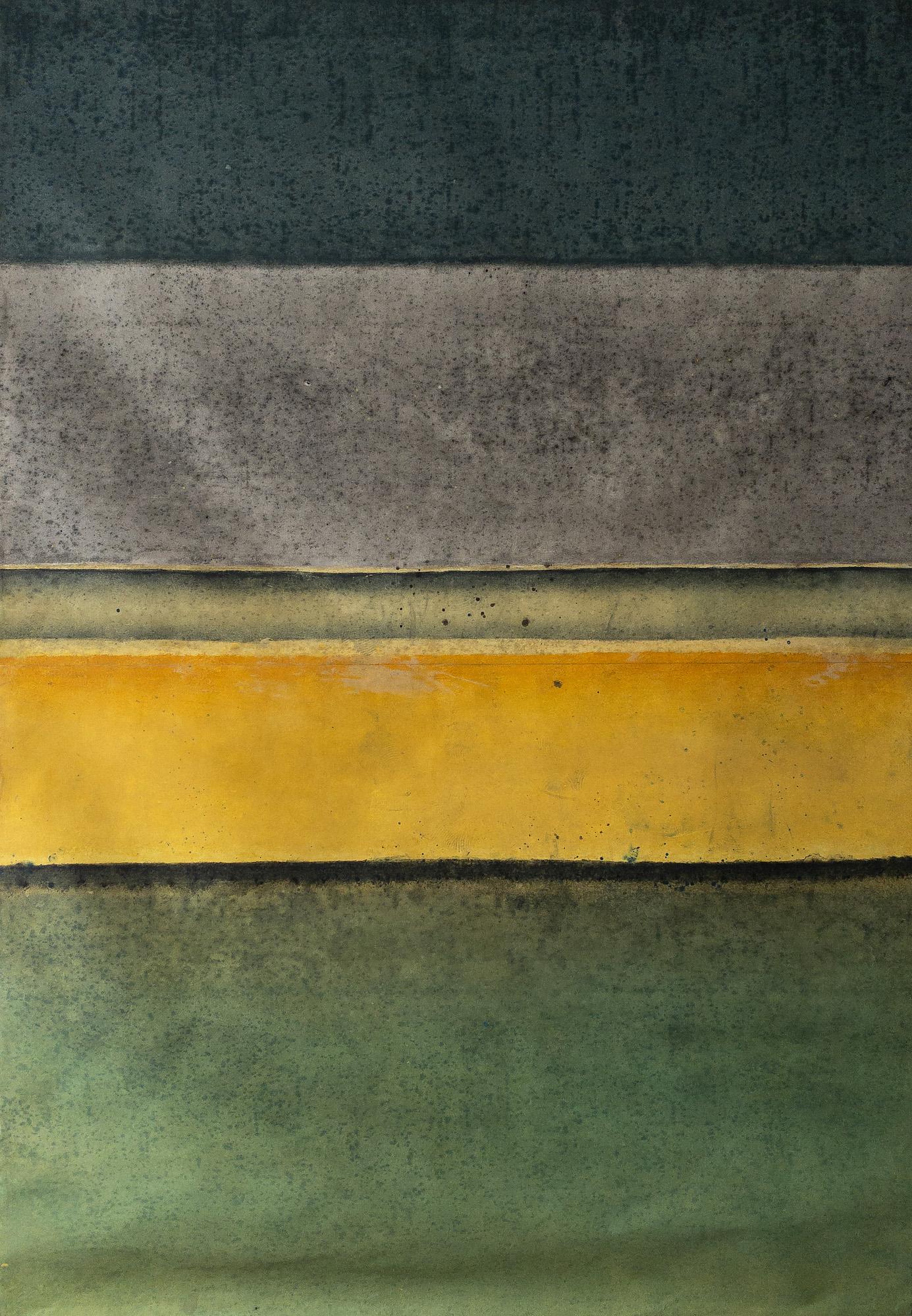 Elvire Ferle - Untitled I by Ferle - Large abstract painting, black and ...