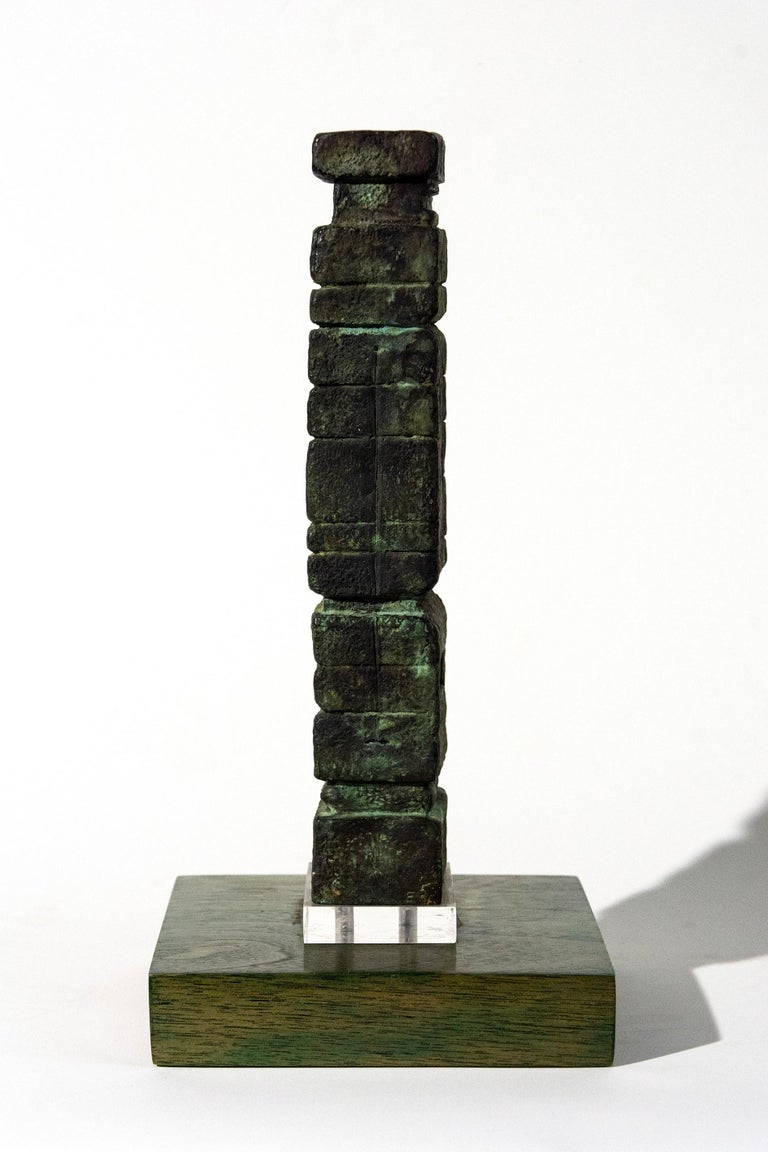 Elza Mayhew - Dynest - modern, abstract, totemic, bronze sculpture For ...