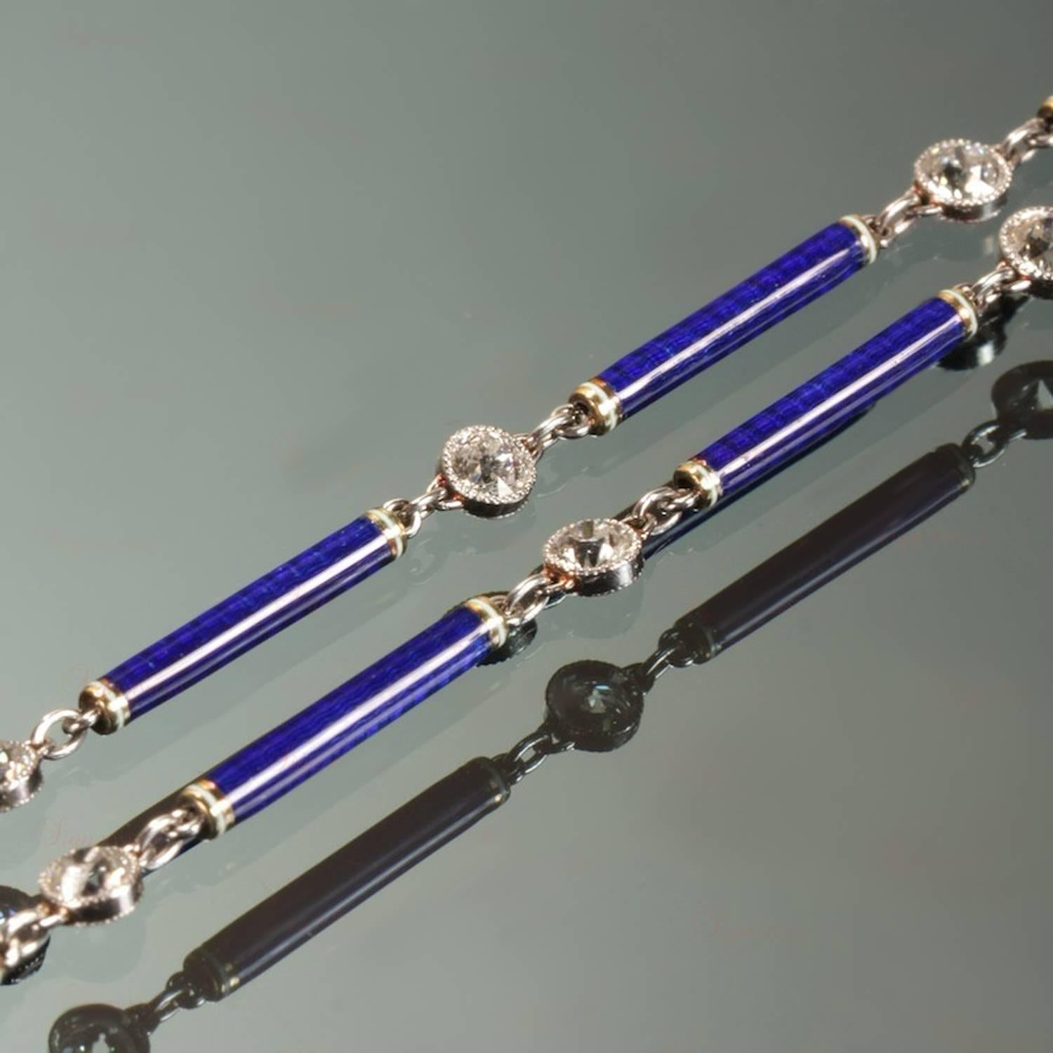 E.M. Gattle Yellow Gold Blue Enamel Art Deco Pocket Watch For Sale at ...