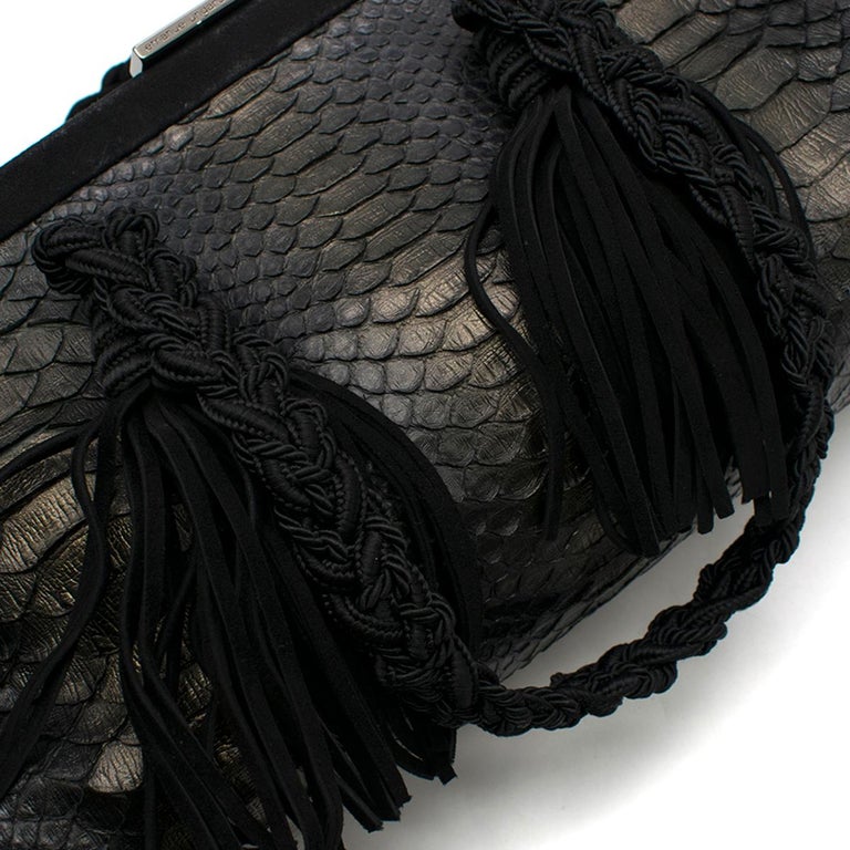 Emanuel Ungaro Black Leather Shoulder Bag at 1stDibs
