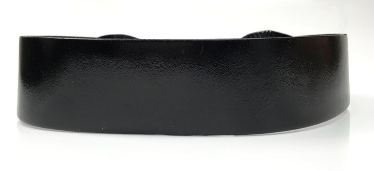 Emanuel Ungaro Black Patent Belt with Bow For Sale at 1stDibs
