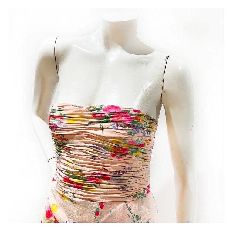 Emanuel Ungaro Strapless Dress (Circa 1980s/90s) For Sale at 1stDibs