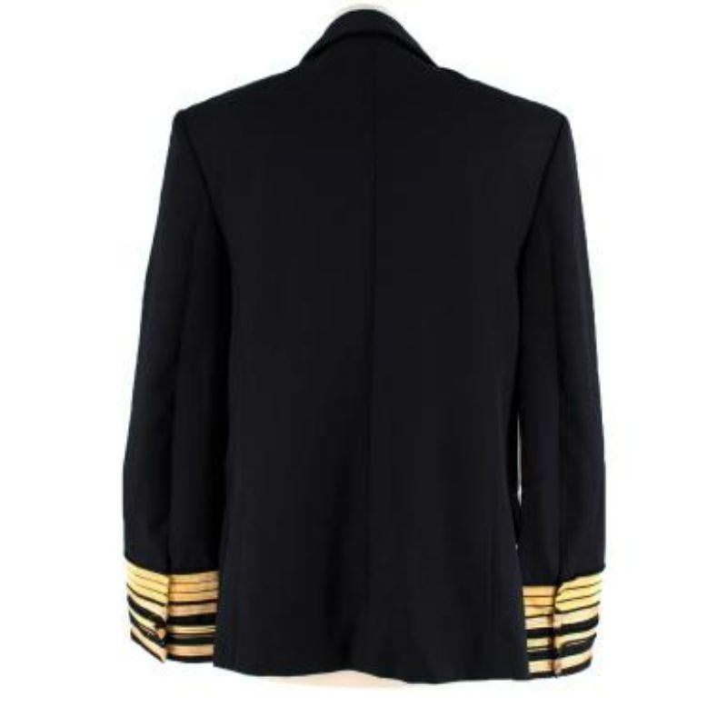 Embellished Black Cotton Military Jacket For Sale at 1stDibs ...