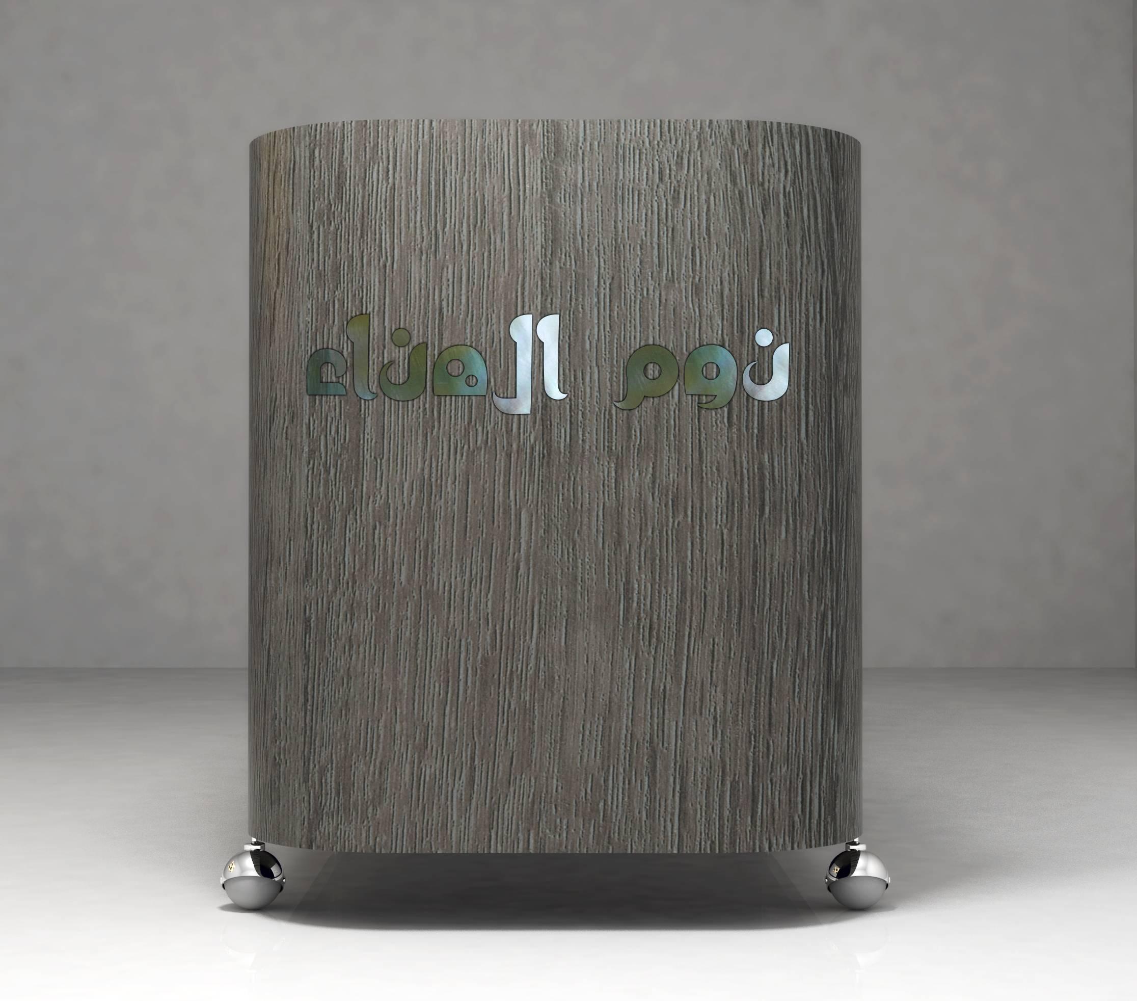 Embrace Dreams Crib in French Grey Wood and Navy Blue by MISK Nursery ...