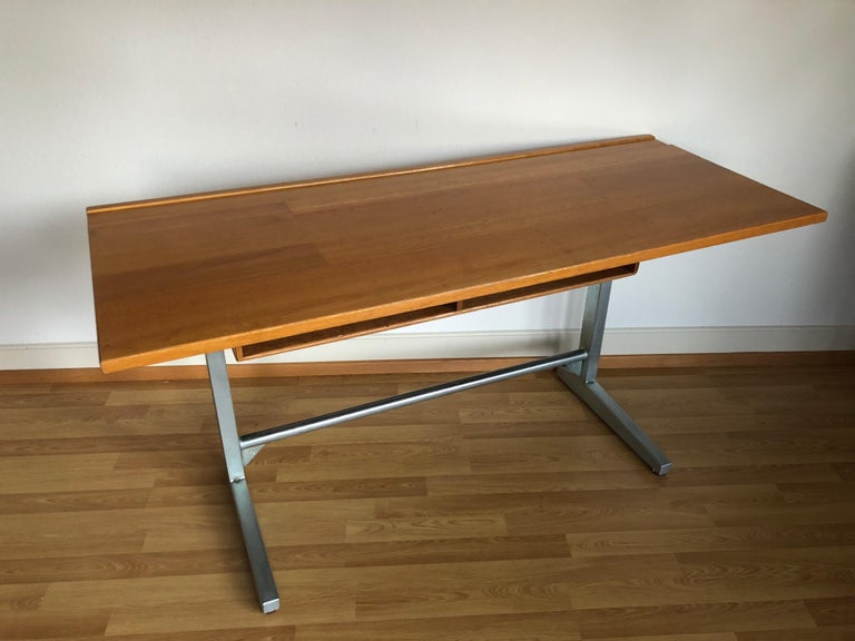 Embru Patent 1989 Swiss Made Authentic School Desk Industrial Office ...