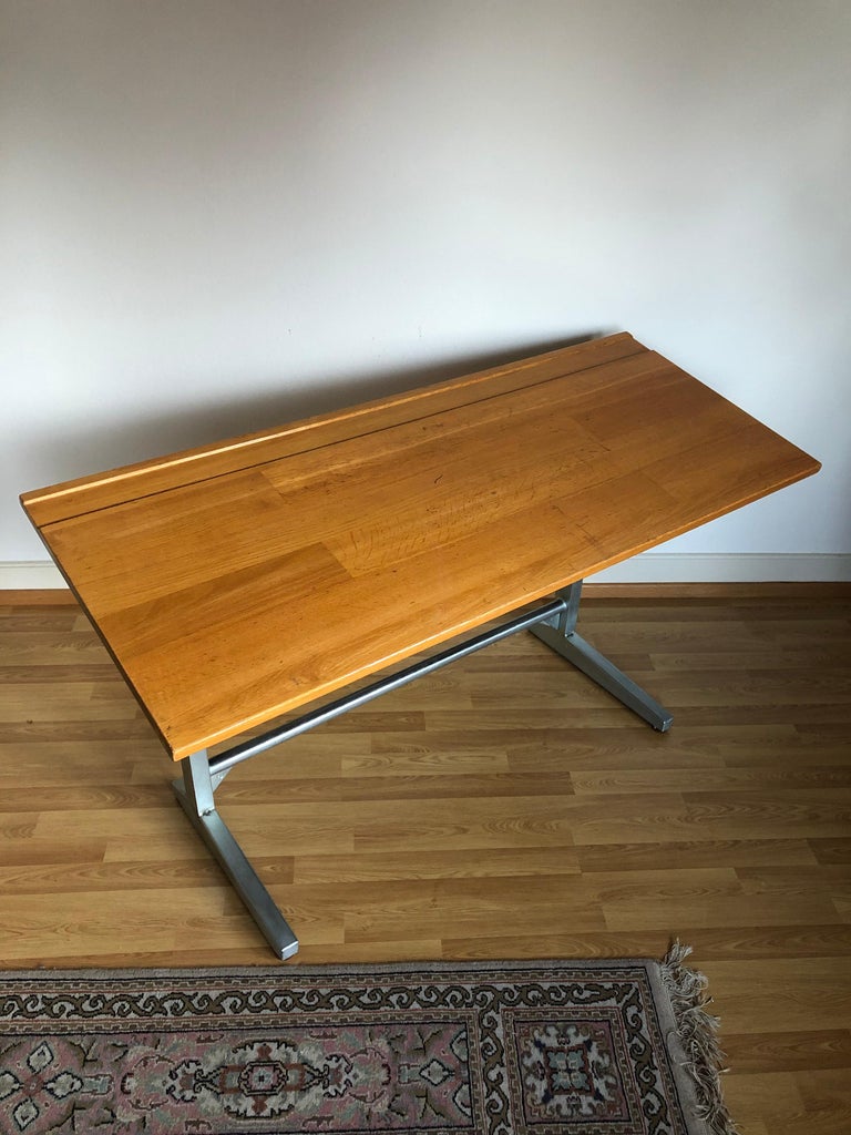 Embru Patent 1989 Swiss Made Authentic School Desk Industrial Office ...