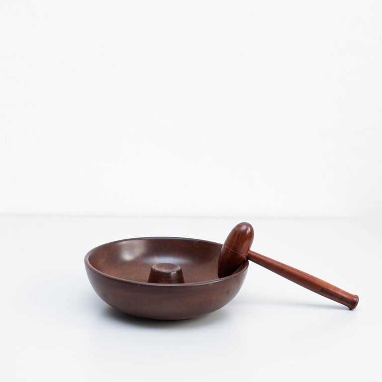 Embuia Brazil Mi- Century Modern Wood Nutcracker For Sale at 1stDibs