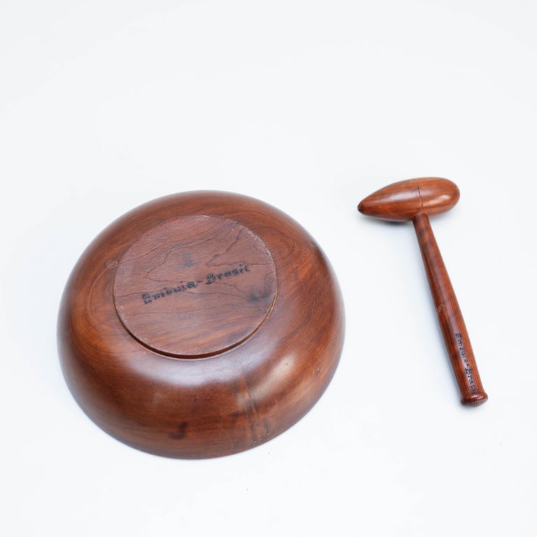 Embuia Brazil Mi- Century Modern Wood Nutcracker For Sale at 1stDibs