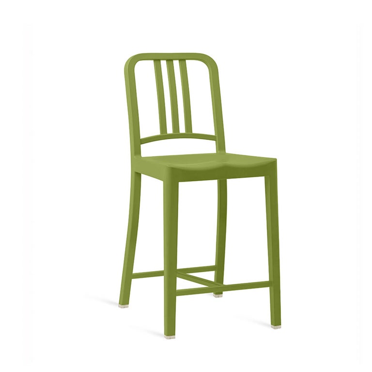 Emeco 111 Navy Counter Stool in Grass by Coca-Cola For Sale at 1stDibs