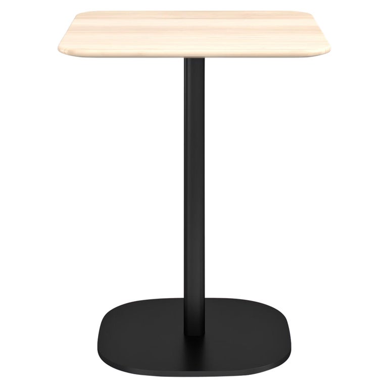 Emeco 2 Inch Small Cafe Table with Black Legs and Wood Top by Jasper ...
