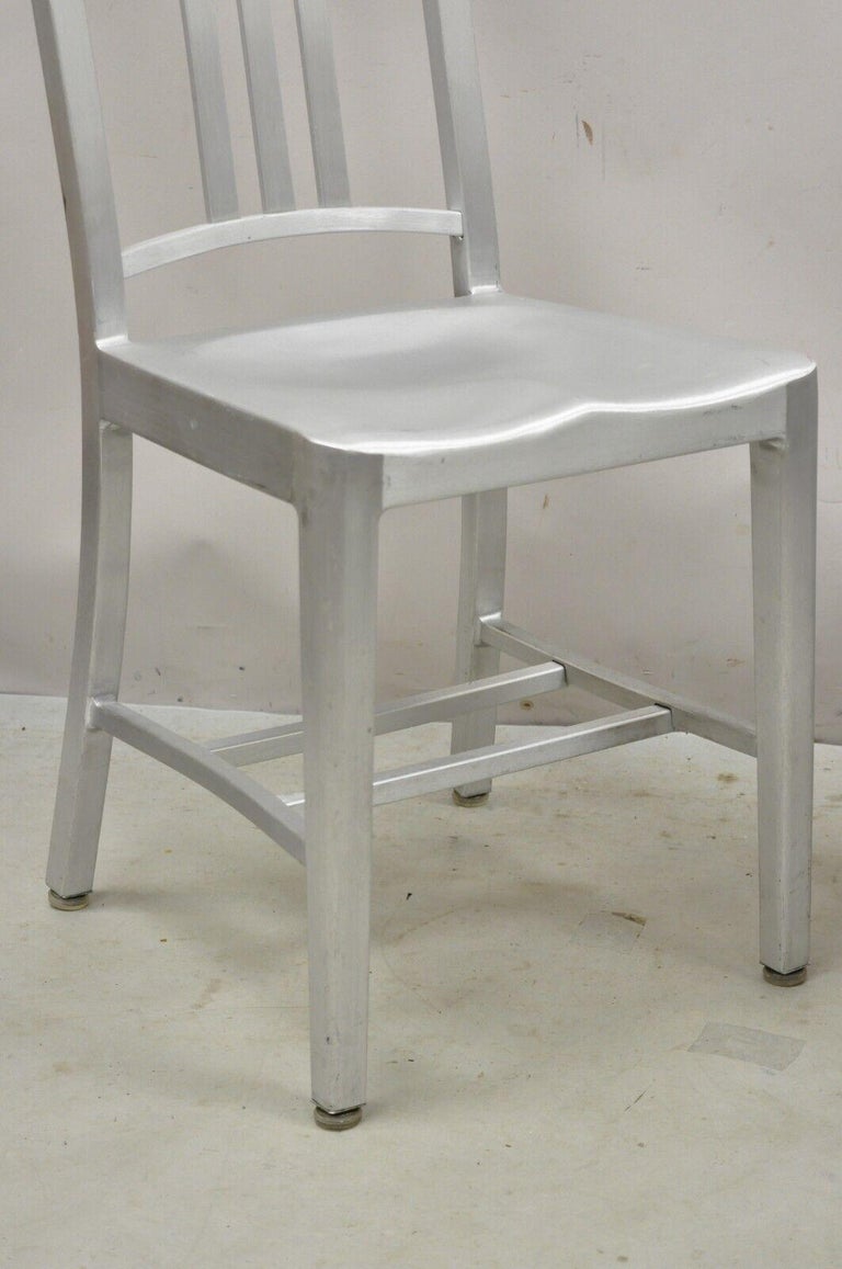 Emeco Navy Collection Brushed Aluminum Side Chair 1006 - A Pair For ...