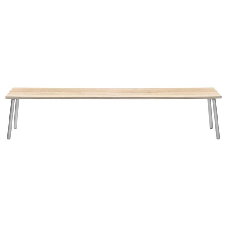 Emeco Run 4-Seat Bench in Accoya and Aluminum Frame by Sam Hecht and ...