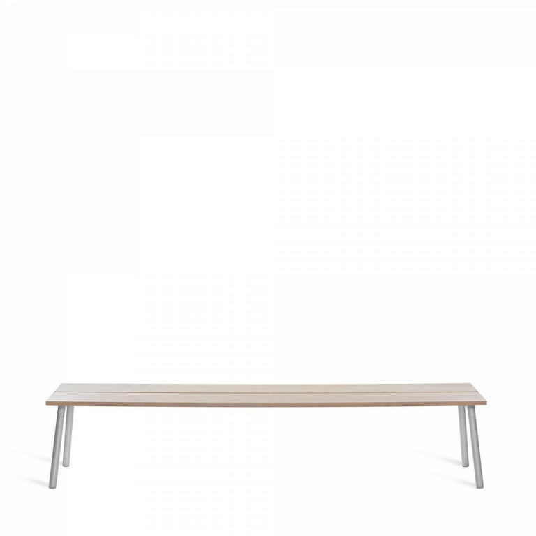 Emeco Run 4-Seat Bench in Aluminum and Ash by Sam Hecht and Kim Colin ...
