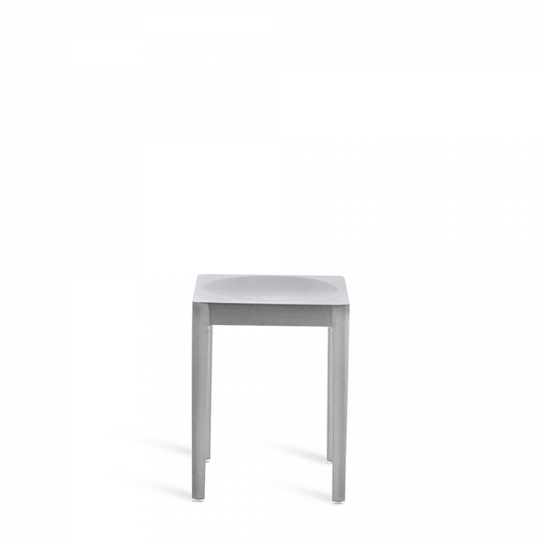Emeco Stool in Brushed Aluminum by Philippe Starck For Sale at 1stDibs