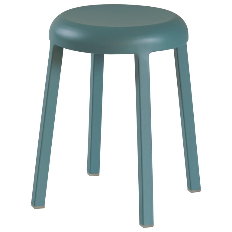 Emeco ZA Small Stool in Light Blue Finish by Naoto Fukasawa For Sale at ...