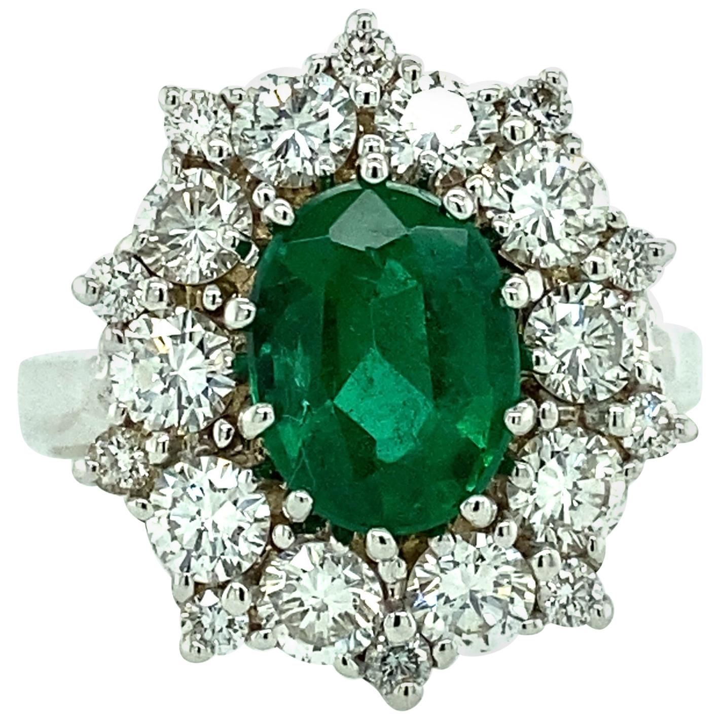 Emerald and Diamond Ring by RayazTakat For Sale at 1stDibs