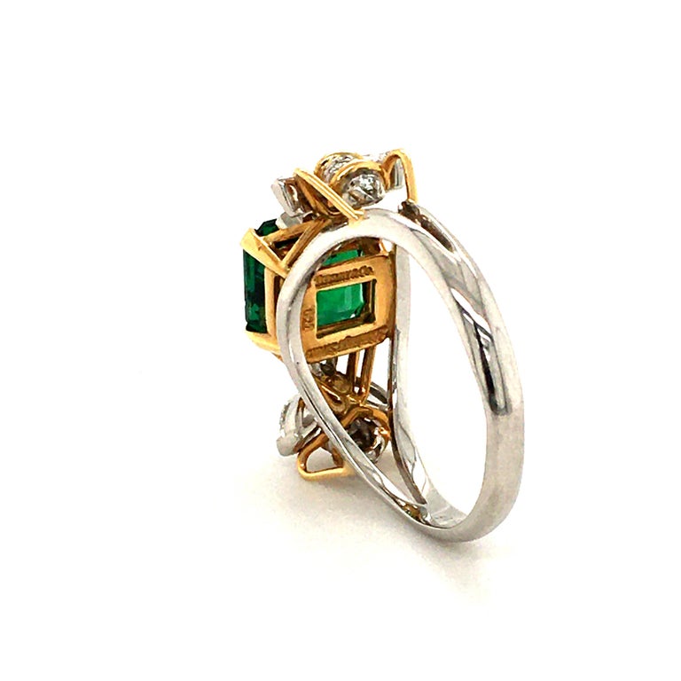 Emerald and Diamond 'Two Bees' Ring, by Jean Schlumberger for Tiffany ...