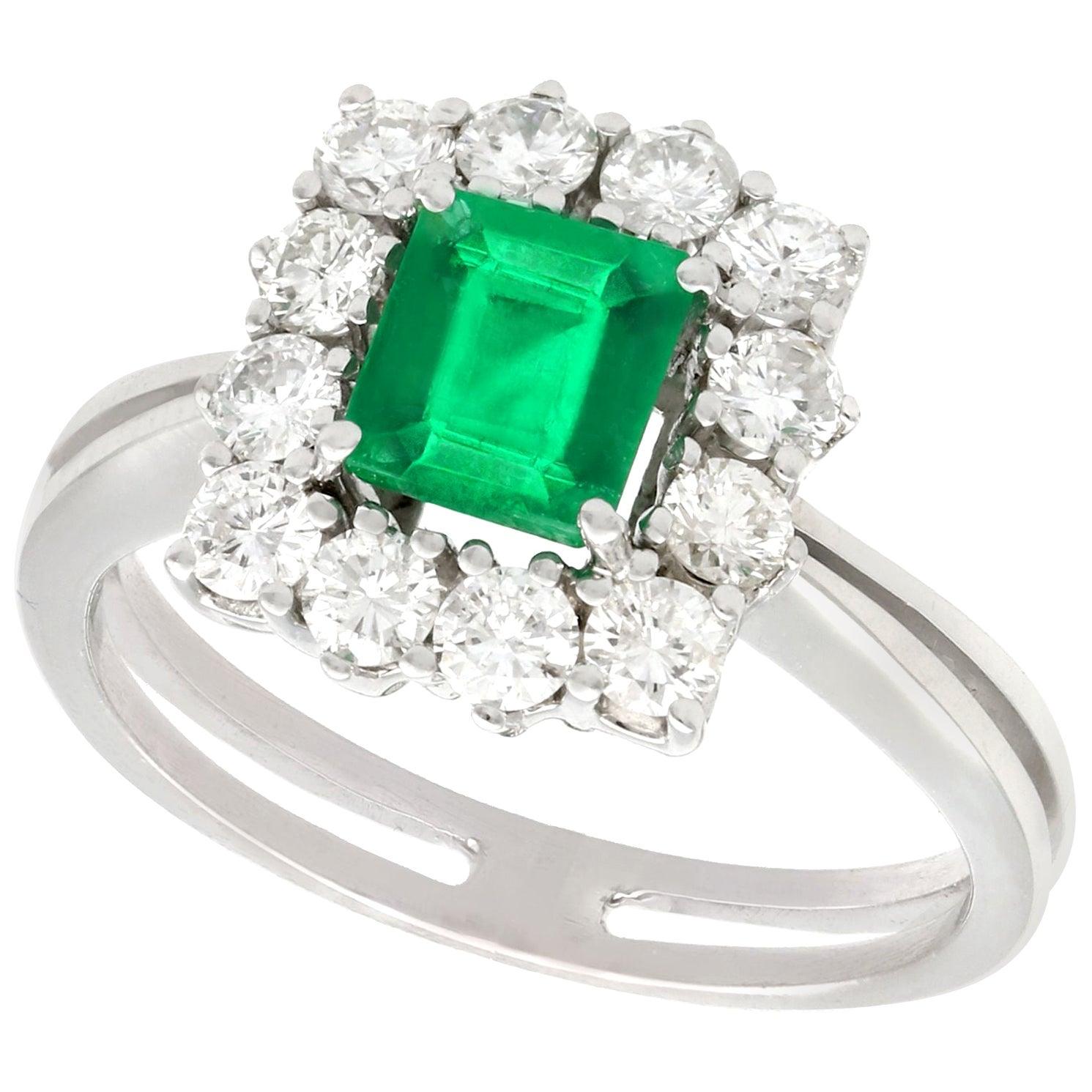 Antique Georgian Emerald Diamond Cluster Ring At 1stdibs Georgian Cluster Ring 