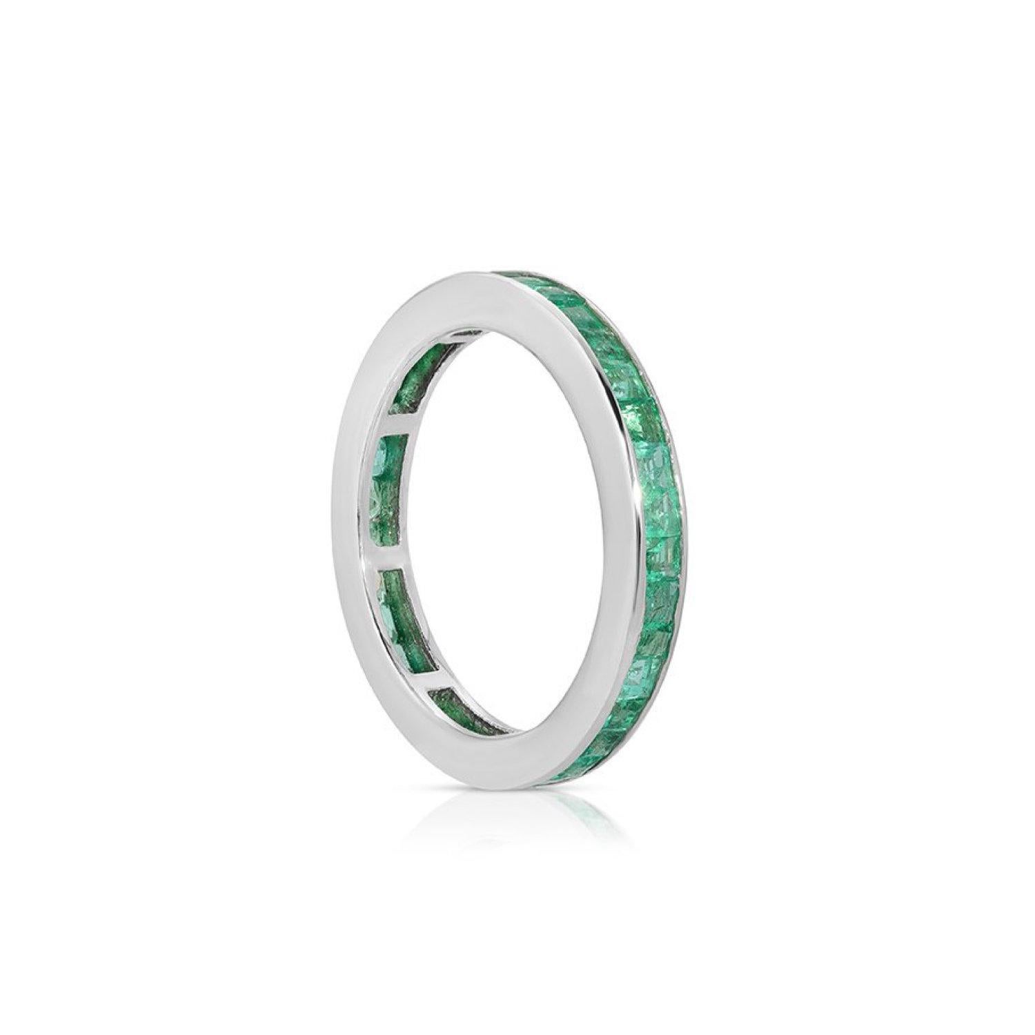 Emerald Baguette Eternity Band For Sale at 1stDibs | emerald baguette ...