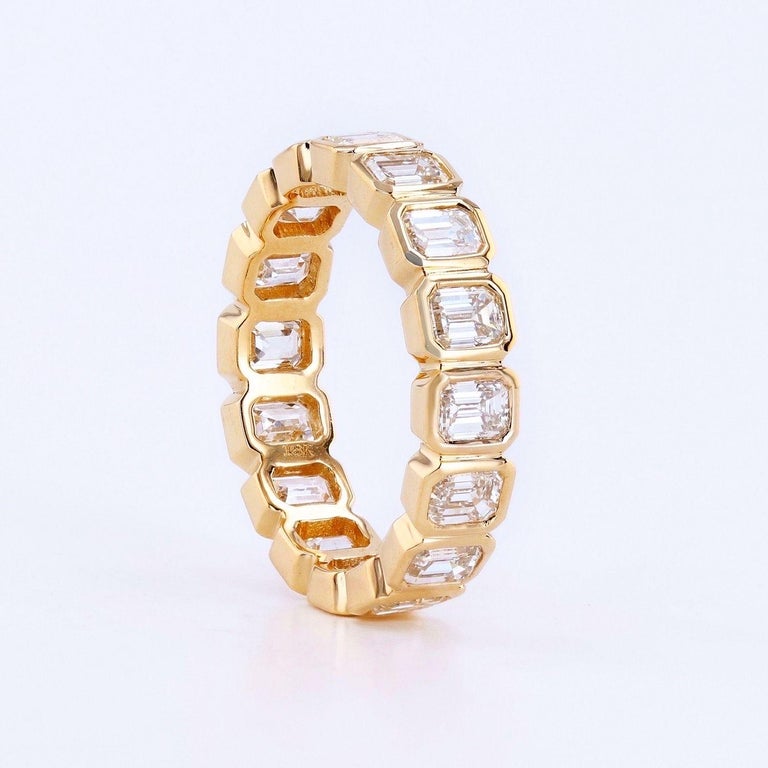 Emerald Cut Eternity Band For Sale at 1stDibs