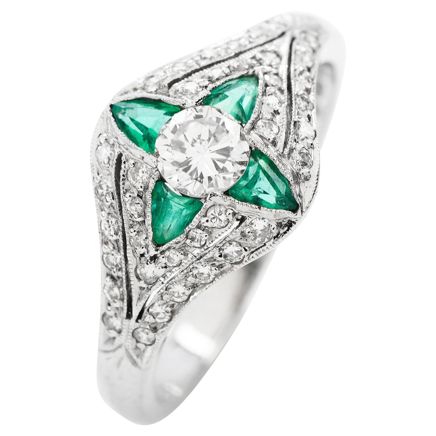 Delicate Lady Diamond Engagement Ring at 1stDibs