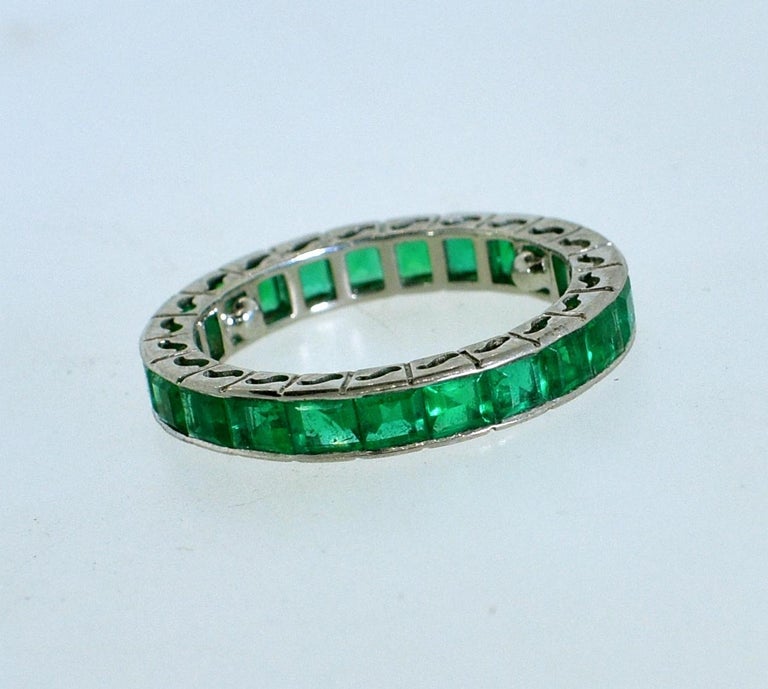 Emerald Eternity Band at 1stDibs
