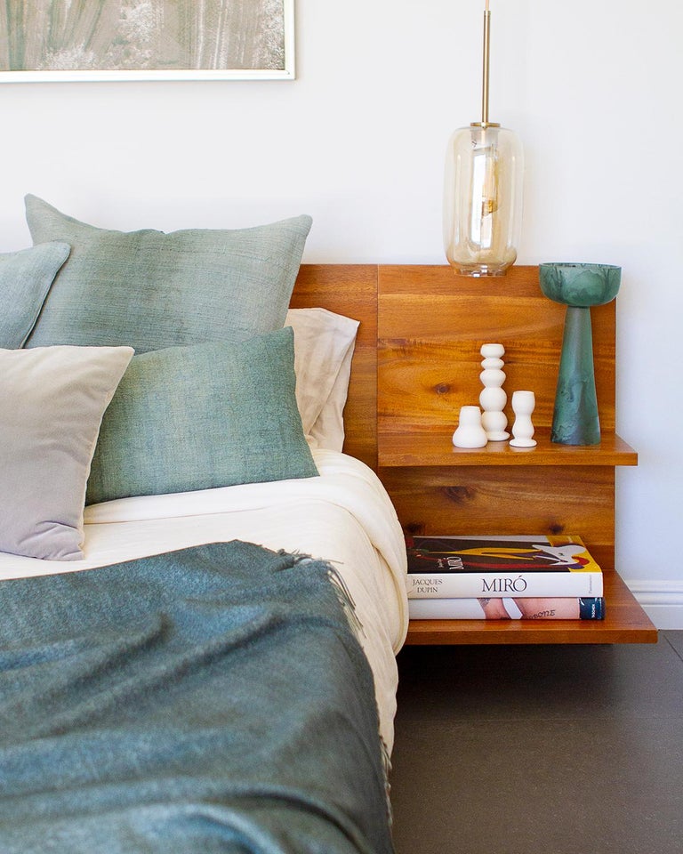 Emerald Green and Clear High Resin Pedestal Bowl by Monica Calderon For ...
