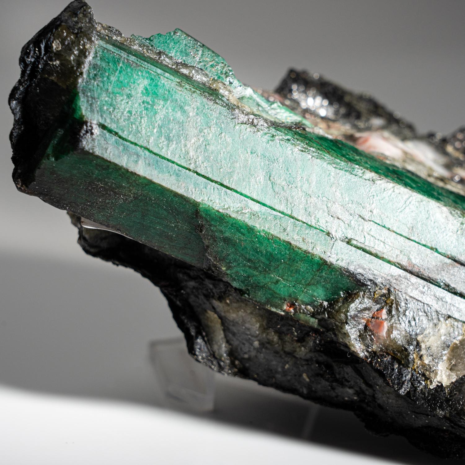 Emerald in Quartz Biotite from Brumado District, Serra das Éguas, Bahia ...