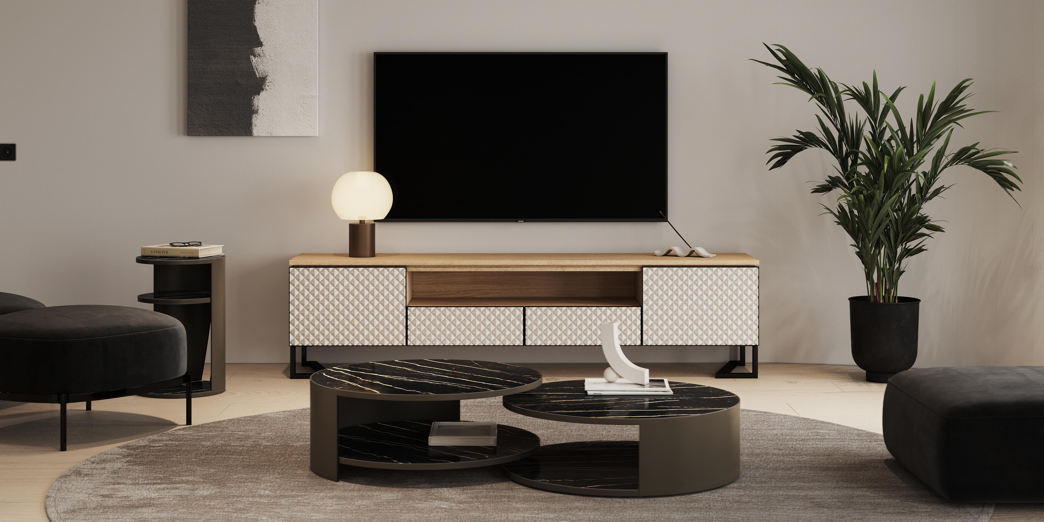 ZAGAS Emerald TV Cabinet For Sale at 1stDibs