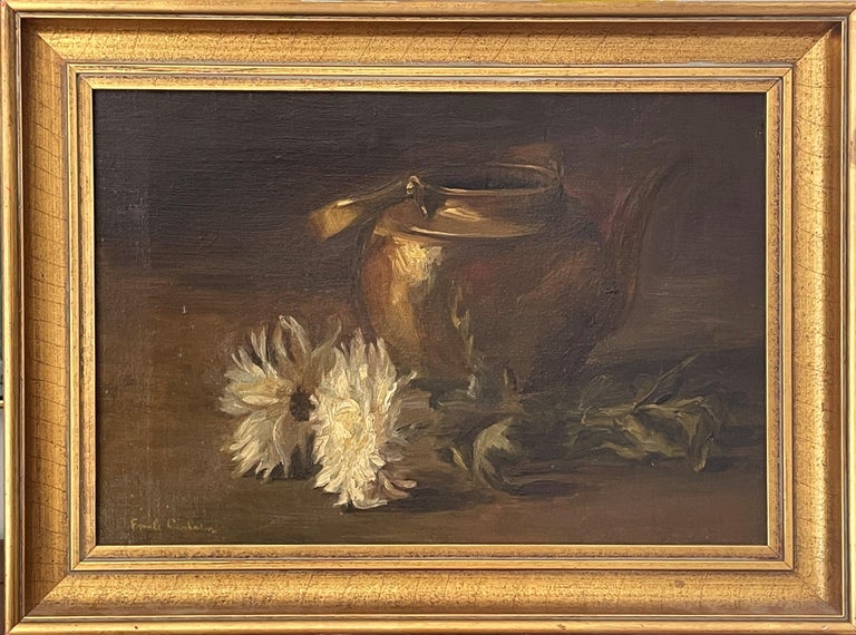 Emil Carlsen - "Chrysanthemum and Copper Pot," Emil Carlsen, American ...