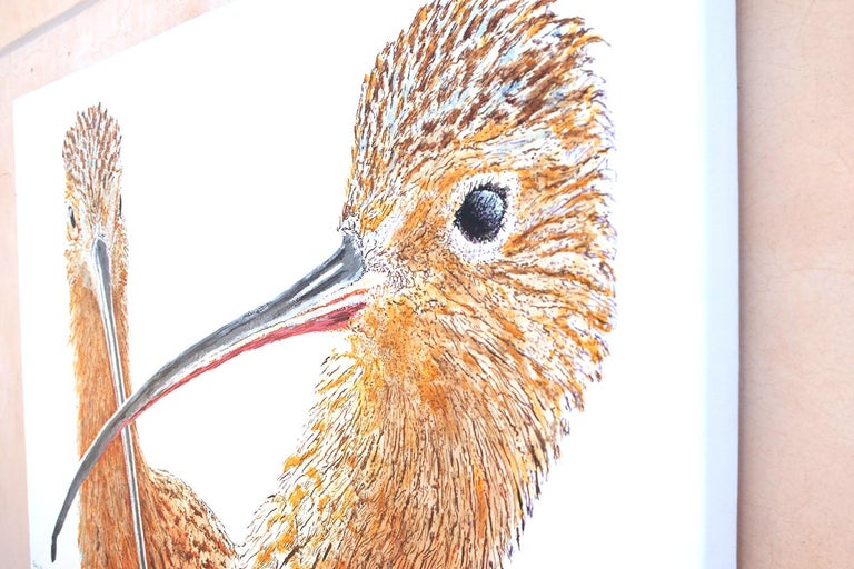 Emil Morhardt - A Pair of Curlews, Original Painting For Sale at 1stDibs